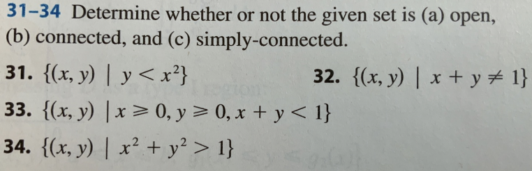 Solved 31-34 Determine whether or not the given set is (a) | Chegg.com