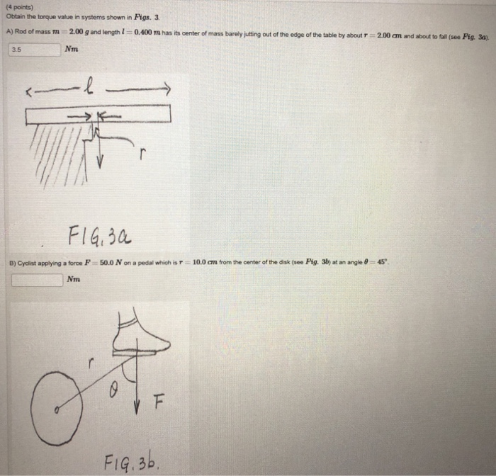 Solved (4 points) Obtain the torque value in systems shown | Chegg.com