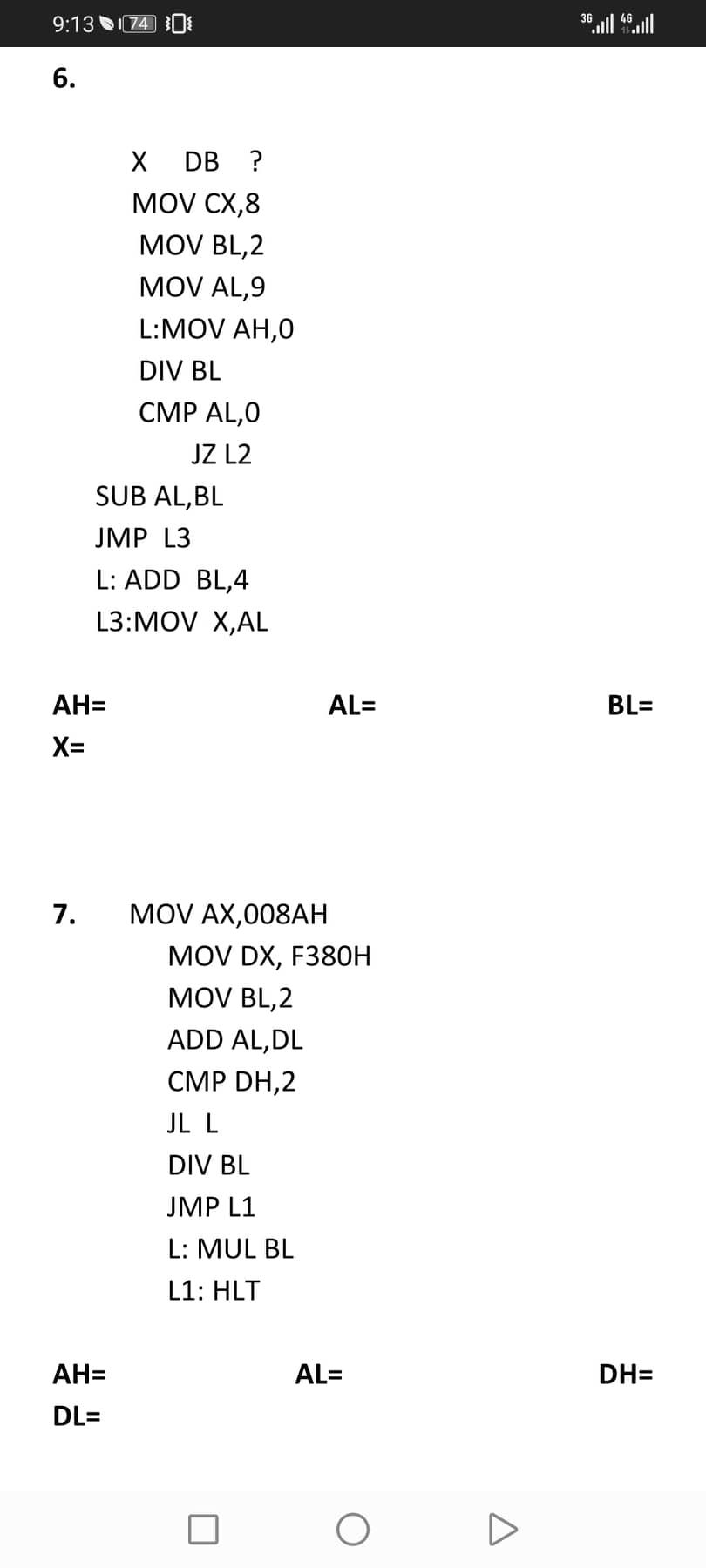 3G 4G 9:12 175 0 Assignment-1 > Q1) Write an | Chegg.com
