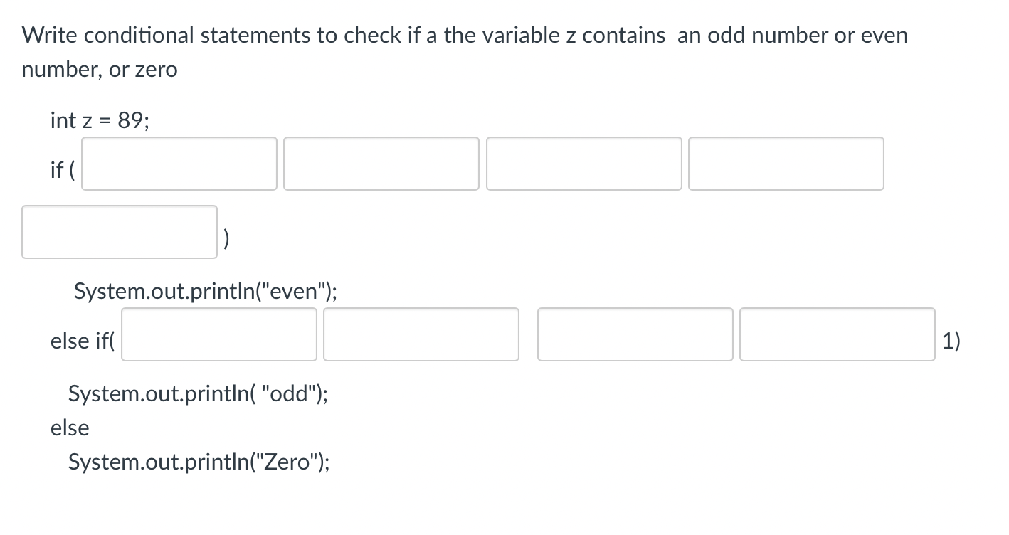 Solved Write conditional statements to check if a the | Chegg.com