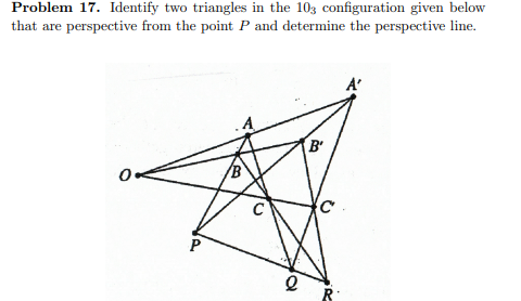 Problem 17. Identify two triangles in the 103 | Chegg.com