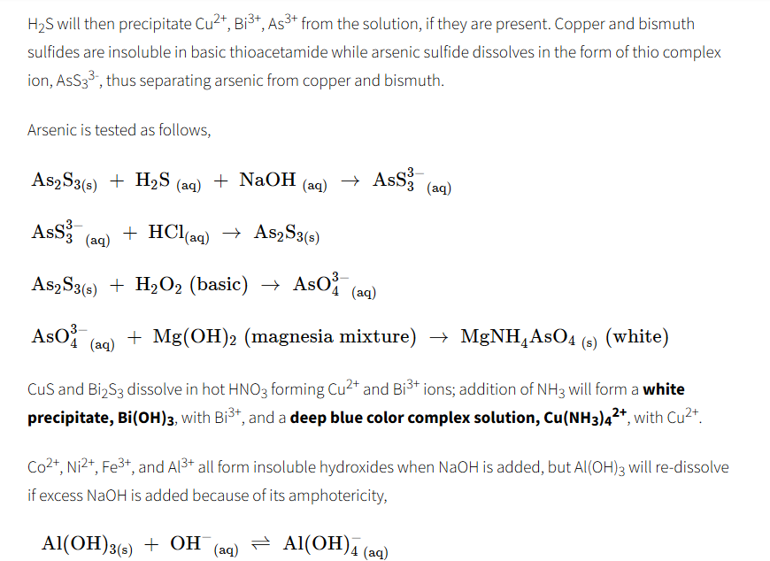 Experiment 8 Qualitative Analysis Of Unknown Ions