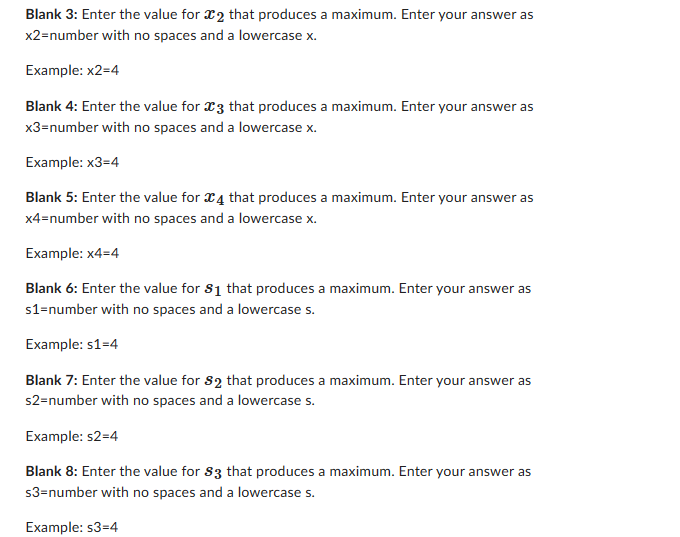 Solved Use the completed simplex table below to give the | Chegg.com