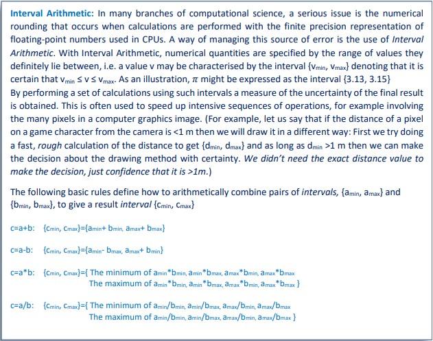 Solved Interval Arithmetic: In many branches of | Chegg.com