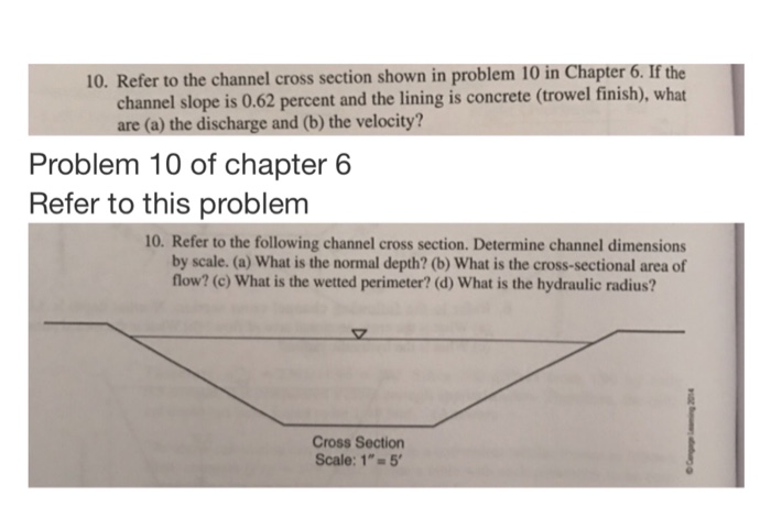 Solved Refer to the channel cross section shown in problem | Chegg.com