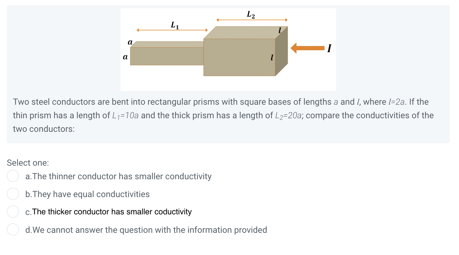 Solved Two steel conductors are bent into rectangular prisms | Chegg.com