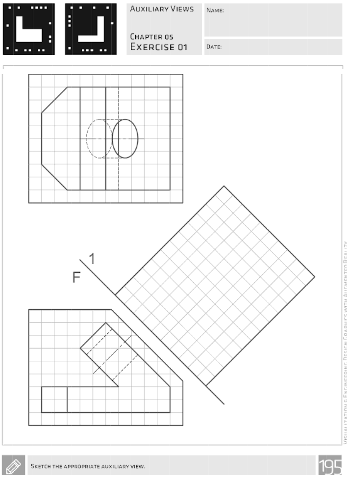 Solved AUXILIARY VIEWS NAME: CHAPTER 05 EXERCISE 01 DATE 19 | Chegg.com