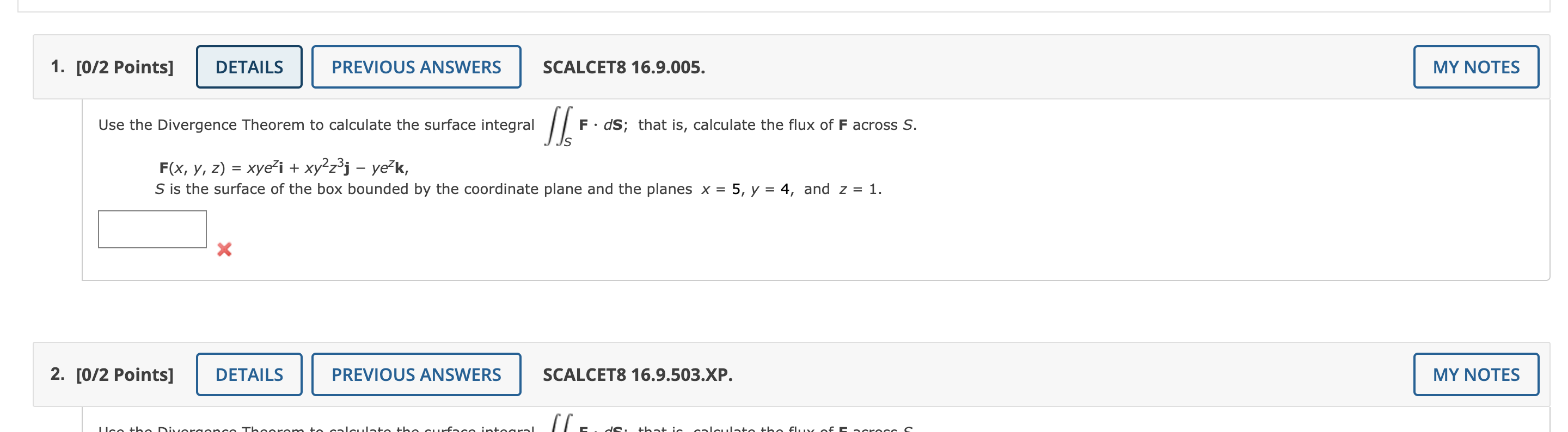 Solved 1. [0/2 Points] DETAILS PREVIOUS ANSWERS SCALCET8 | Chegg.com