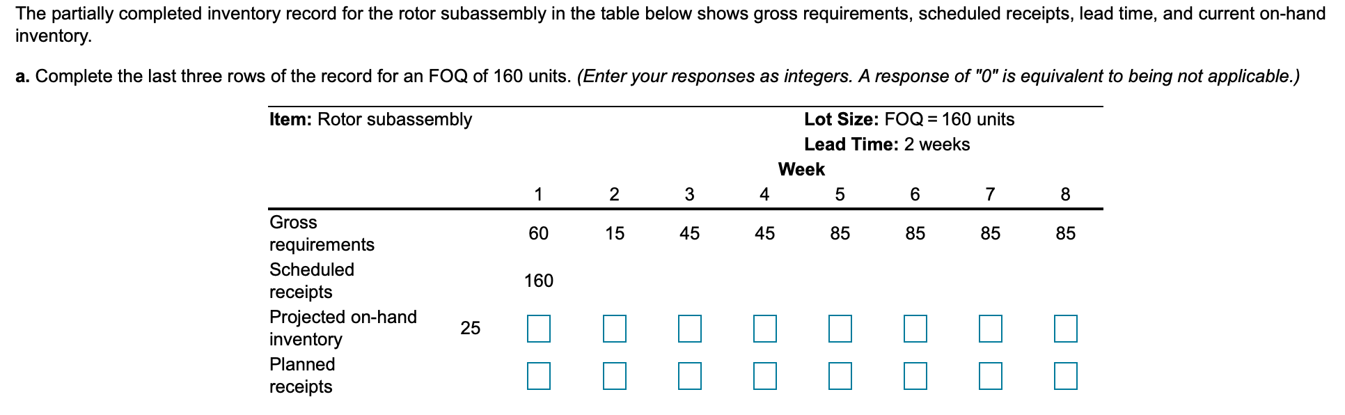 b. Complete the last three rows of the record by | Chegg.com