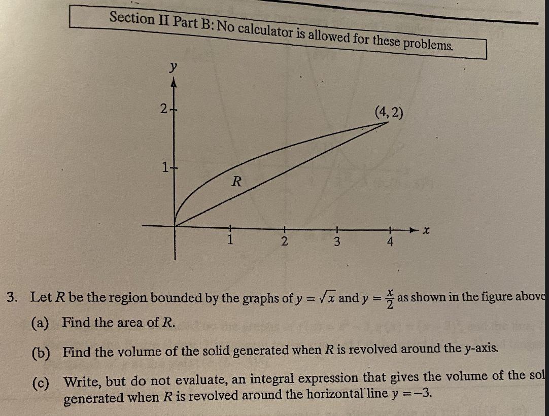 Solved Section II Part B: No calculator is allowed for these | Chegg.com
