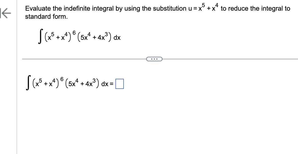 Solved Evaluate the indefinite integral by using the | Chegg.com