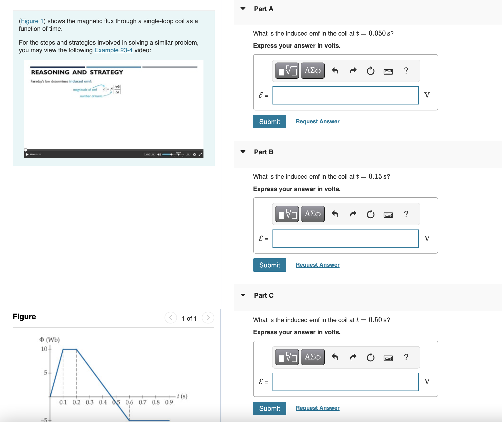 Solved (Figure 1) shows the magnetic flux through a | Chegg.com