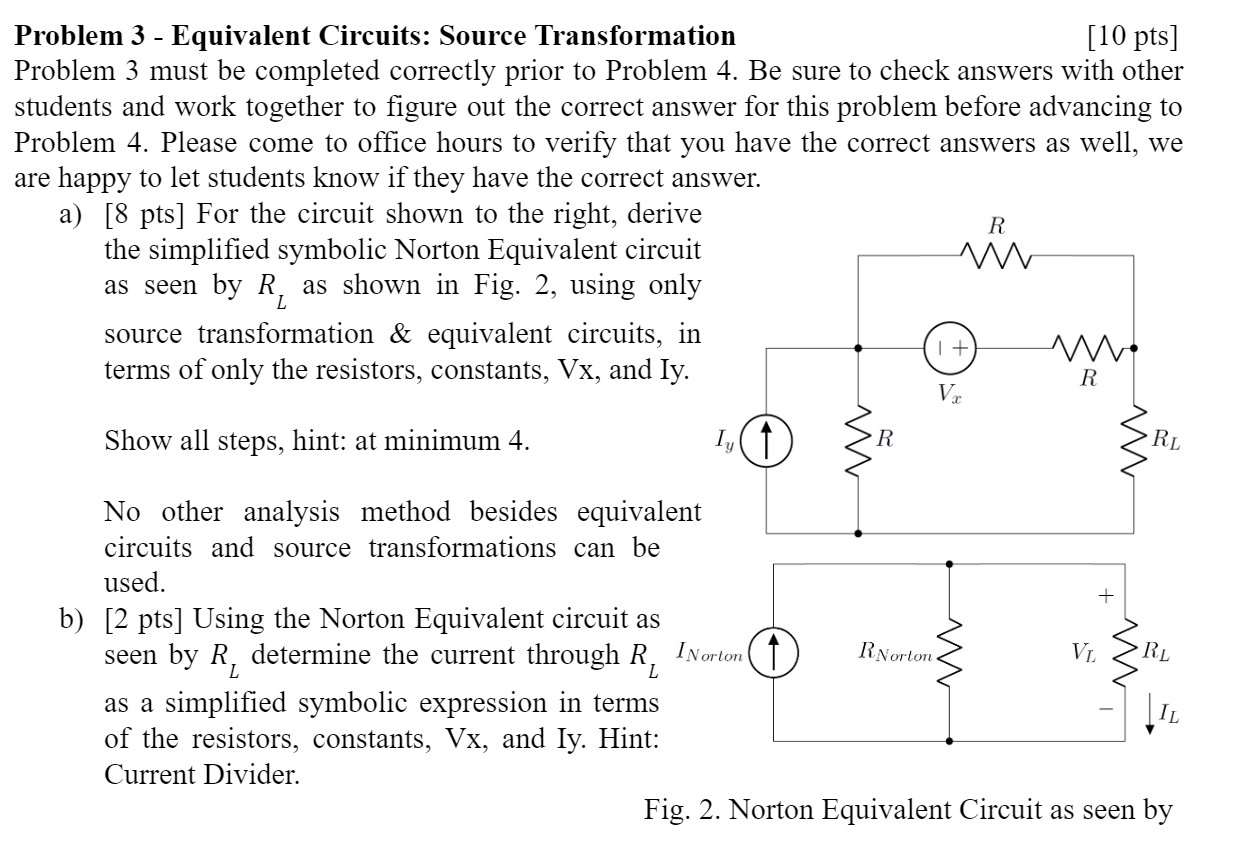 Solved Problem 3 - Equivalent Circuits: Source | Chegg.com