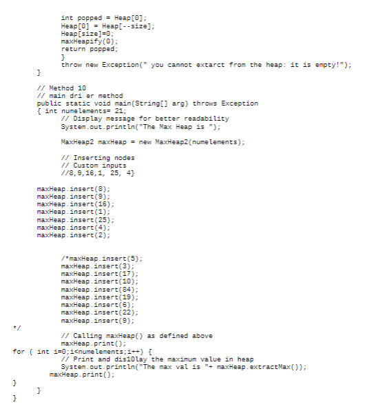 Solved A Test The Attatched Code By Inserting The Following 