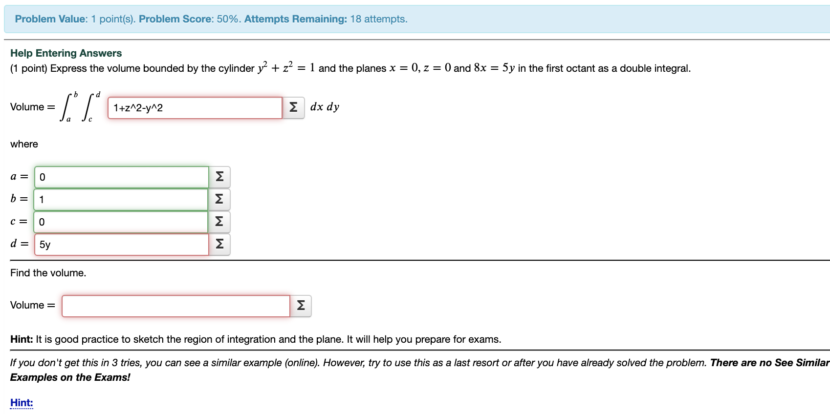 Solved Problem Value 1 Points Problem Score 50 8525