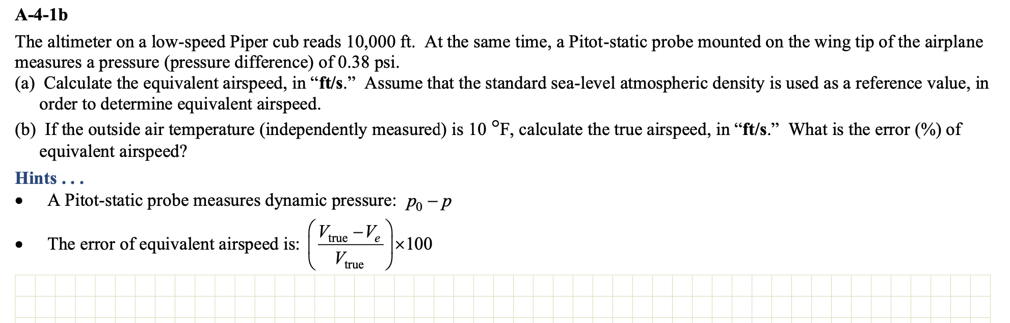 Solved Hints . . .A Pitot-static probe measures dynamic | Chegg.com