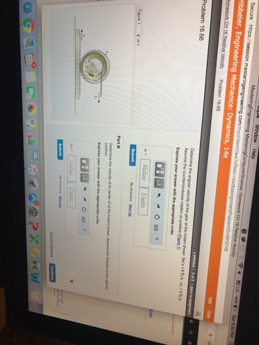 Solved Secure Window Help mast Engineering Mast ibbeler, | Chegg.com