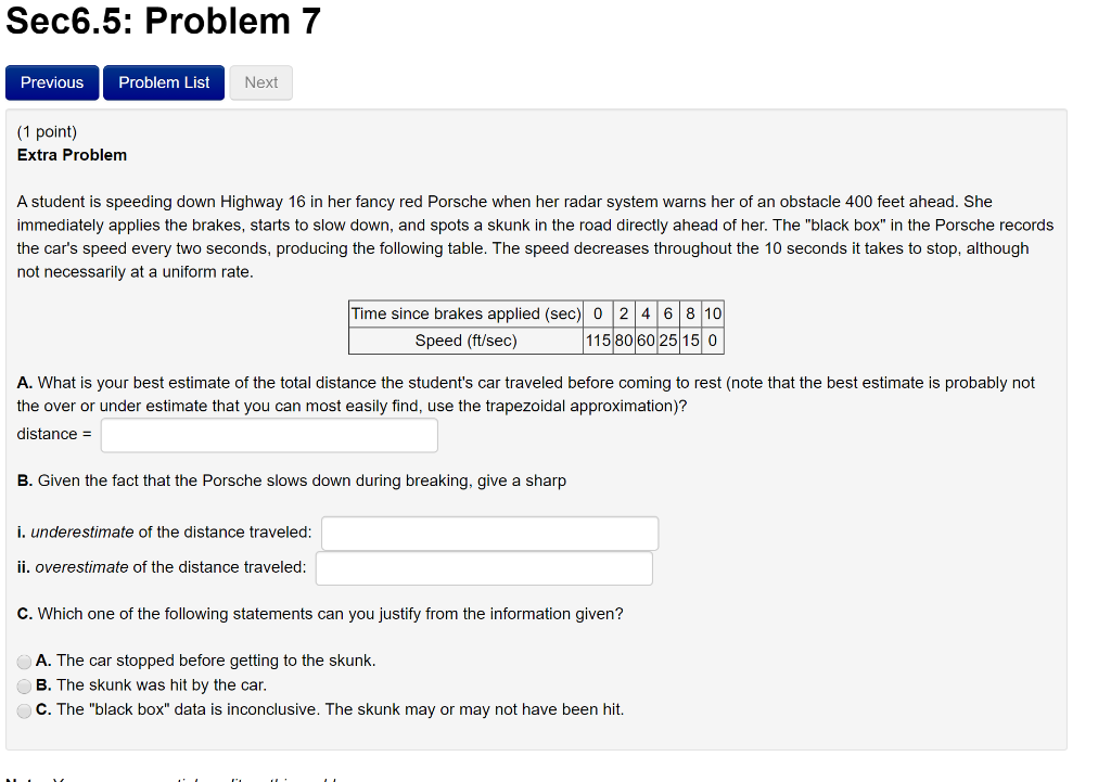 Solved Sec6.5: Problem 7 Previous Problem List Next (1 | Chegg.com