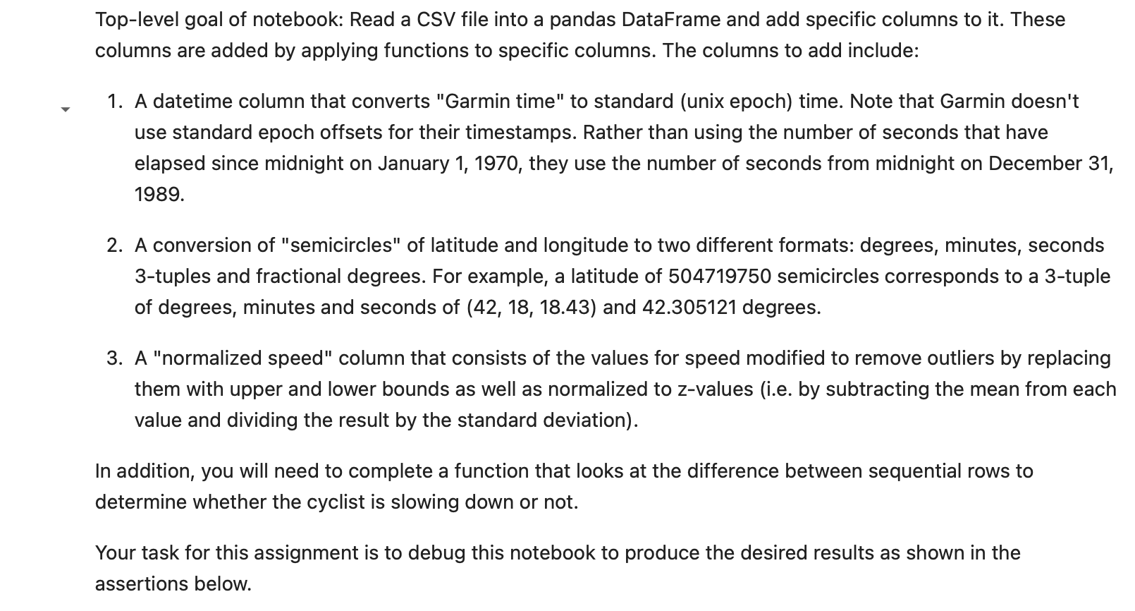 Solved Top-level goal of notebook: Read a CSV file into a | Chegg.com