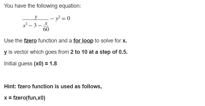 Solved You have the following equation: - y2 = 0 - x2 - 3 - | Chegg.com