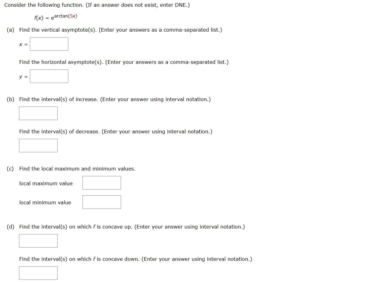 Solved Consider the following function. (If an answer does | Chegg.com