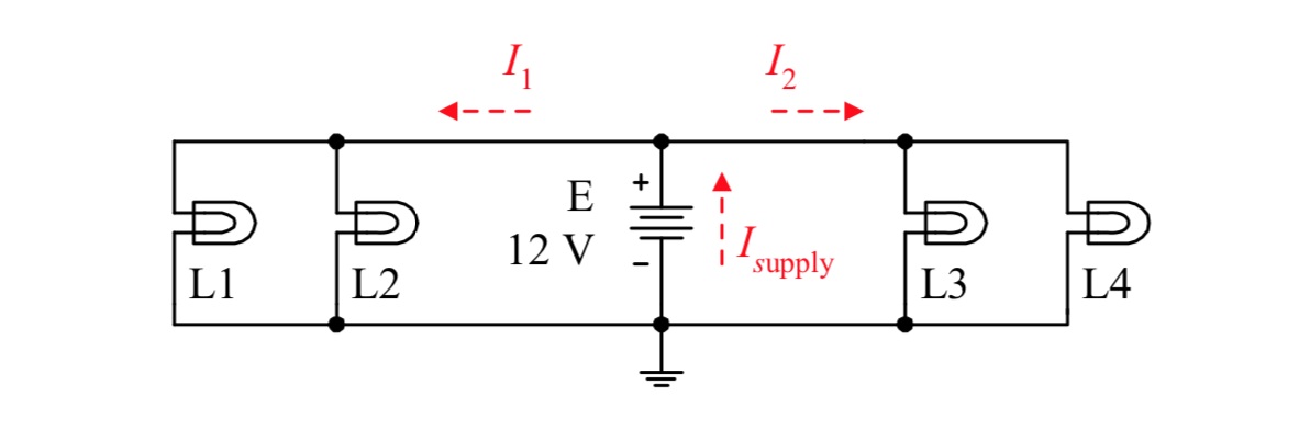 Solved For the circuit below, lamps L1 and L2 are each rated | Chegg.com
