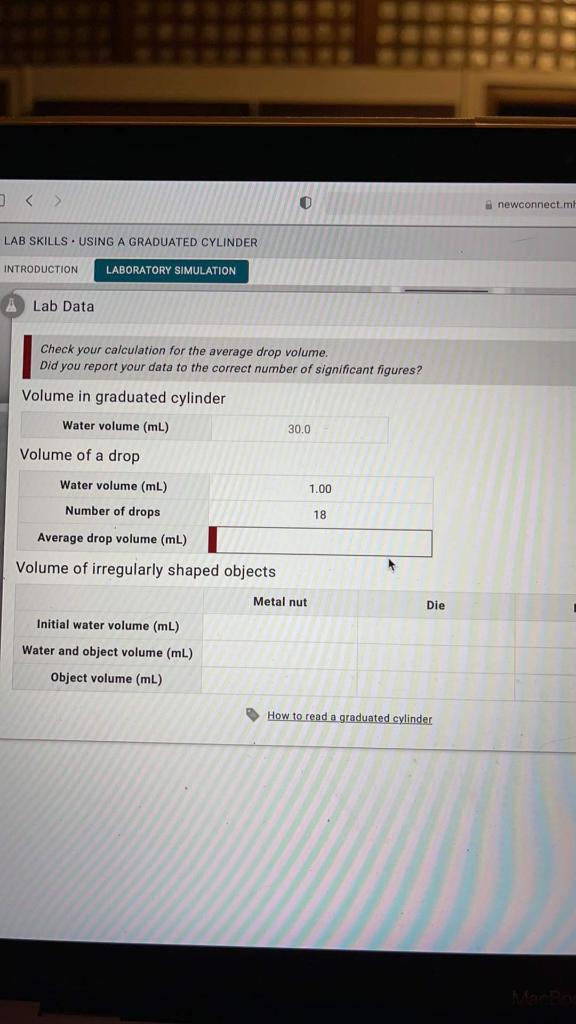 O newconnect.m! LAB SKILLS. USING A GRADUATED | Chegg.com
