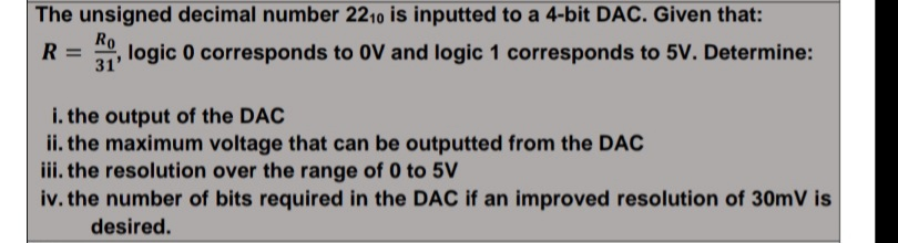 Solved The unsigned decimal number 2210 is inputted to a | Chegg.com