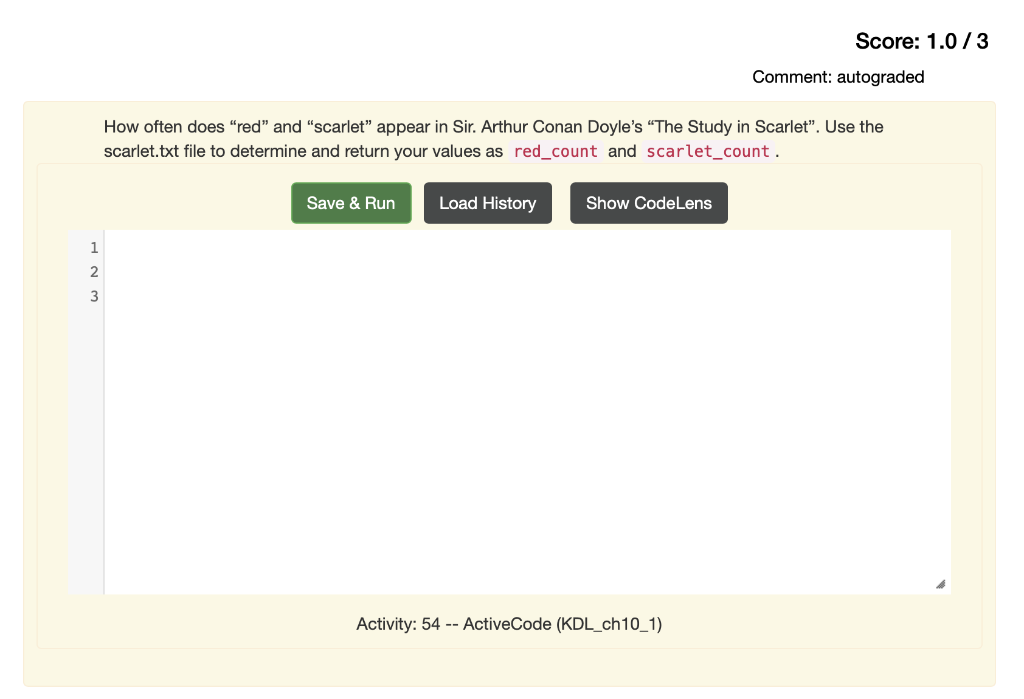 Solved Score: 0.0/3 Comment: autograded Below are a set of | Chegg.com