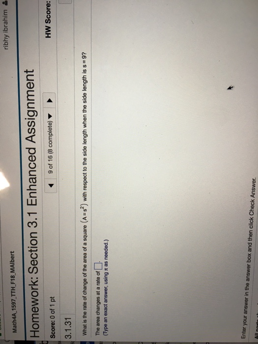 Solved Do Homework Section 3 1 Enhanced Assignment Score 0