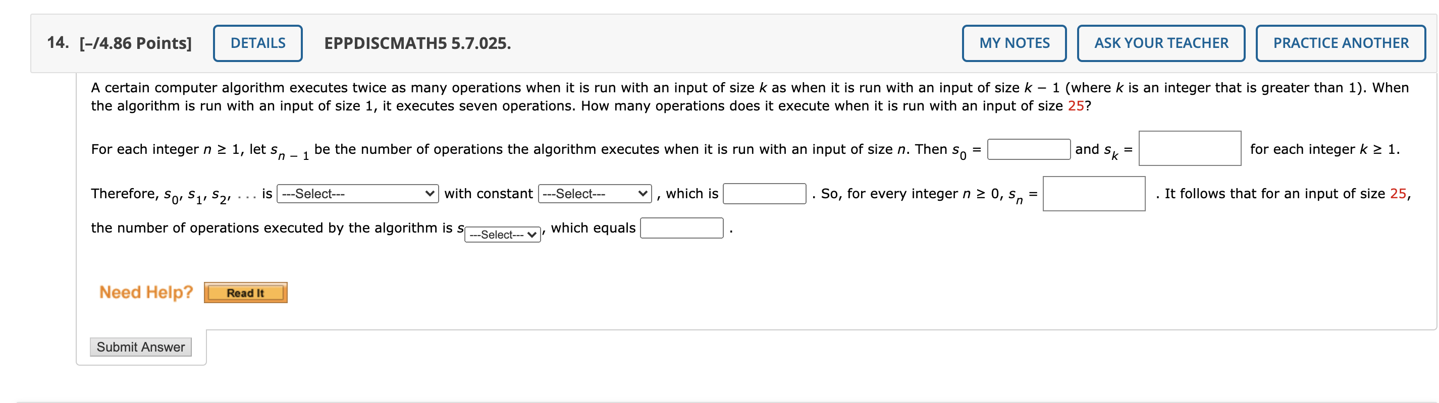Choices for drop down 1 = an arithmetic sequence, a | Chegg.com