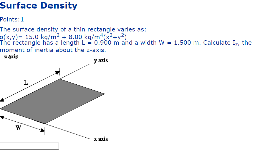 Solved Surface Density Points:1 The surface density of a | Chegg.com