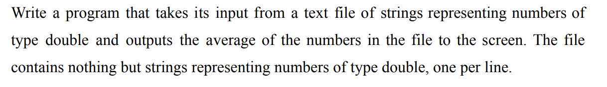 Solved Write A Program That Takes Its Input From A Text File 6414