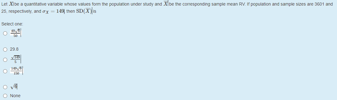 Solved Let X] be a quantitative variable whose values form | Chegg.com