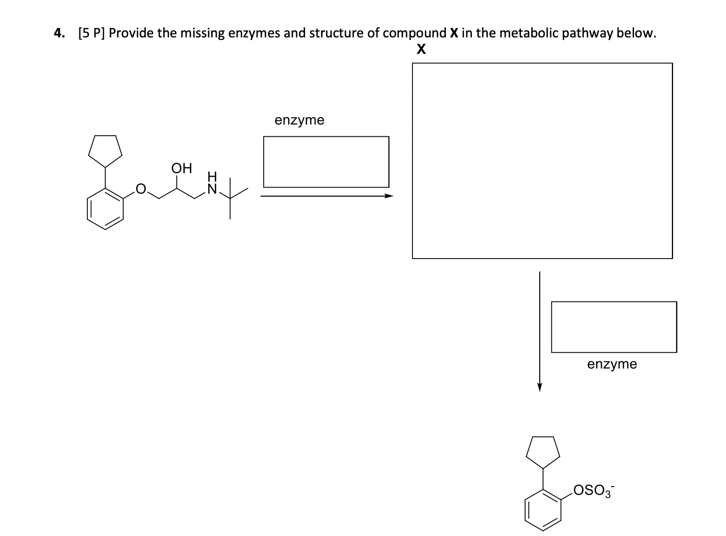 Solved Provide the missing enzymes and structure of compound | Chegg.com