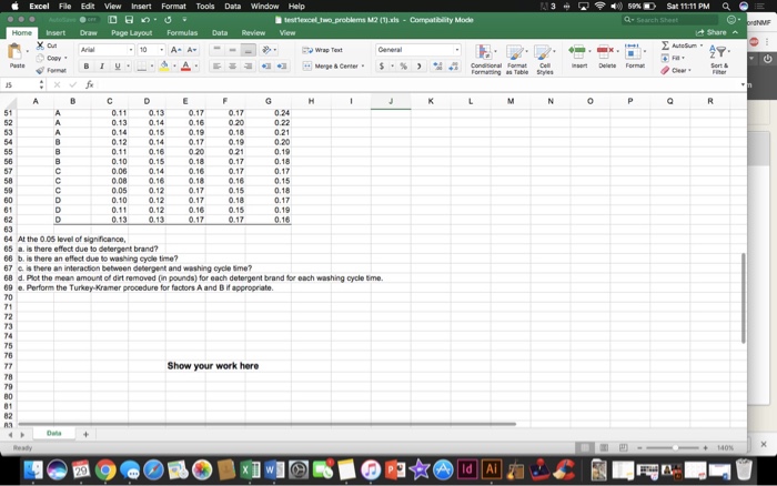 Solved ต่เ Excel File Edit View Insert Format Tools Data | Chegg.com