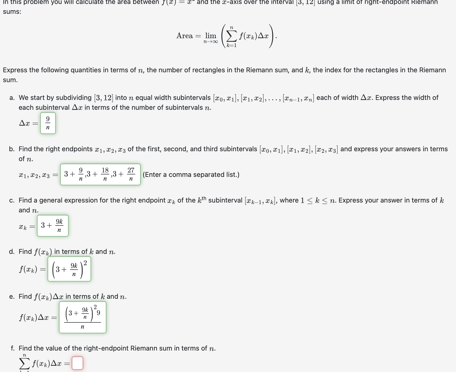 Solved In this problem you will calculate the area between | Chegg.com