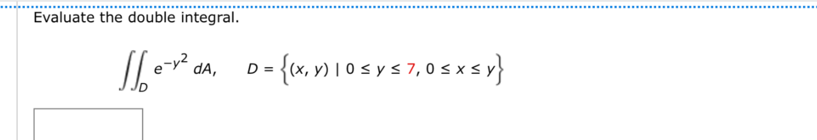 Evaluate the double | Chegg.com
