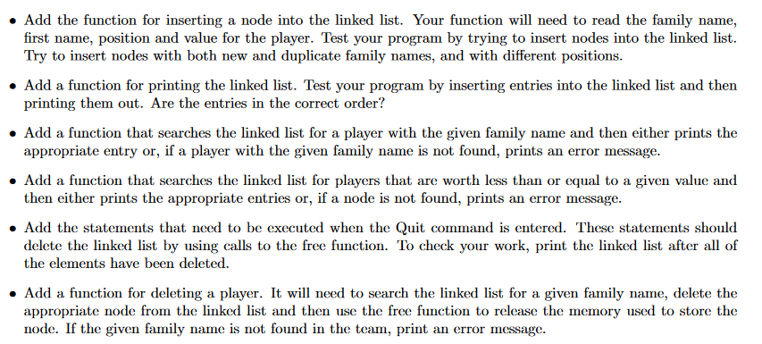 Solved THIS QUESTION MUST BE ANSWERED IN C AND YOU MUST USE | Chegg.com