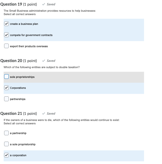 Solved Question 1 (1 point) Saved Which of the following | Chegg.com
