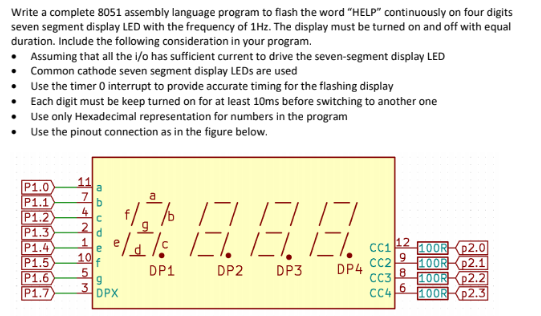 Write a complete 8051 assembly language program to | Chegg.com