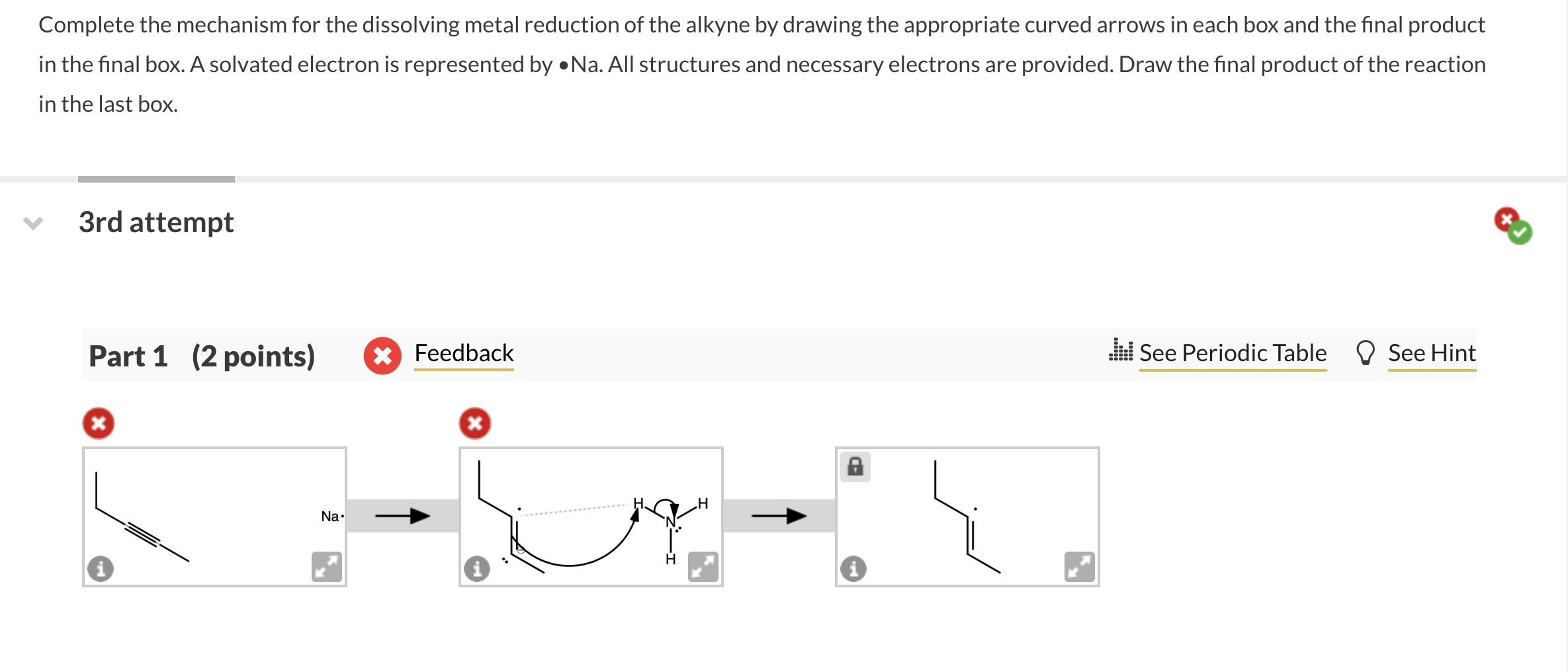 Solved Complete the mechanism for the dissolving metal | Chegg.com