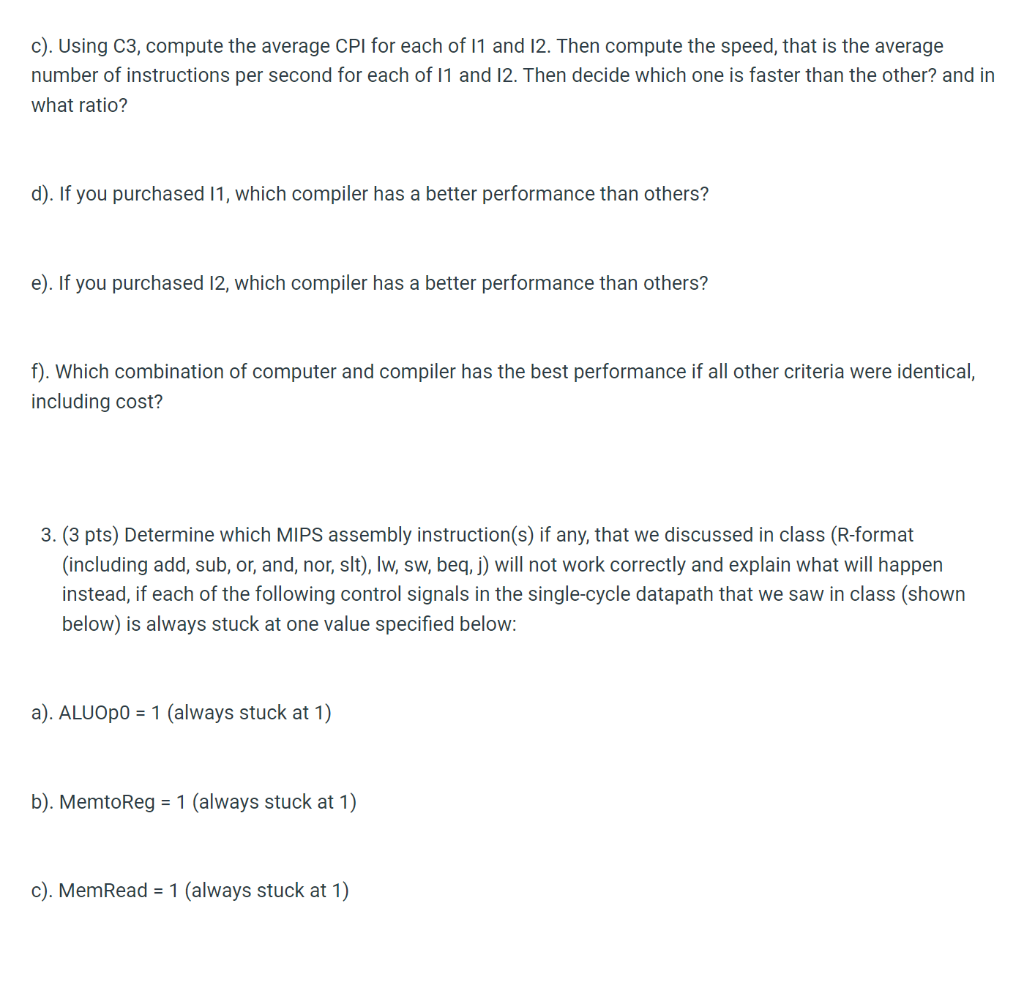 Solved Objectives: -understand and compute clock cycles, | Chegg.com