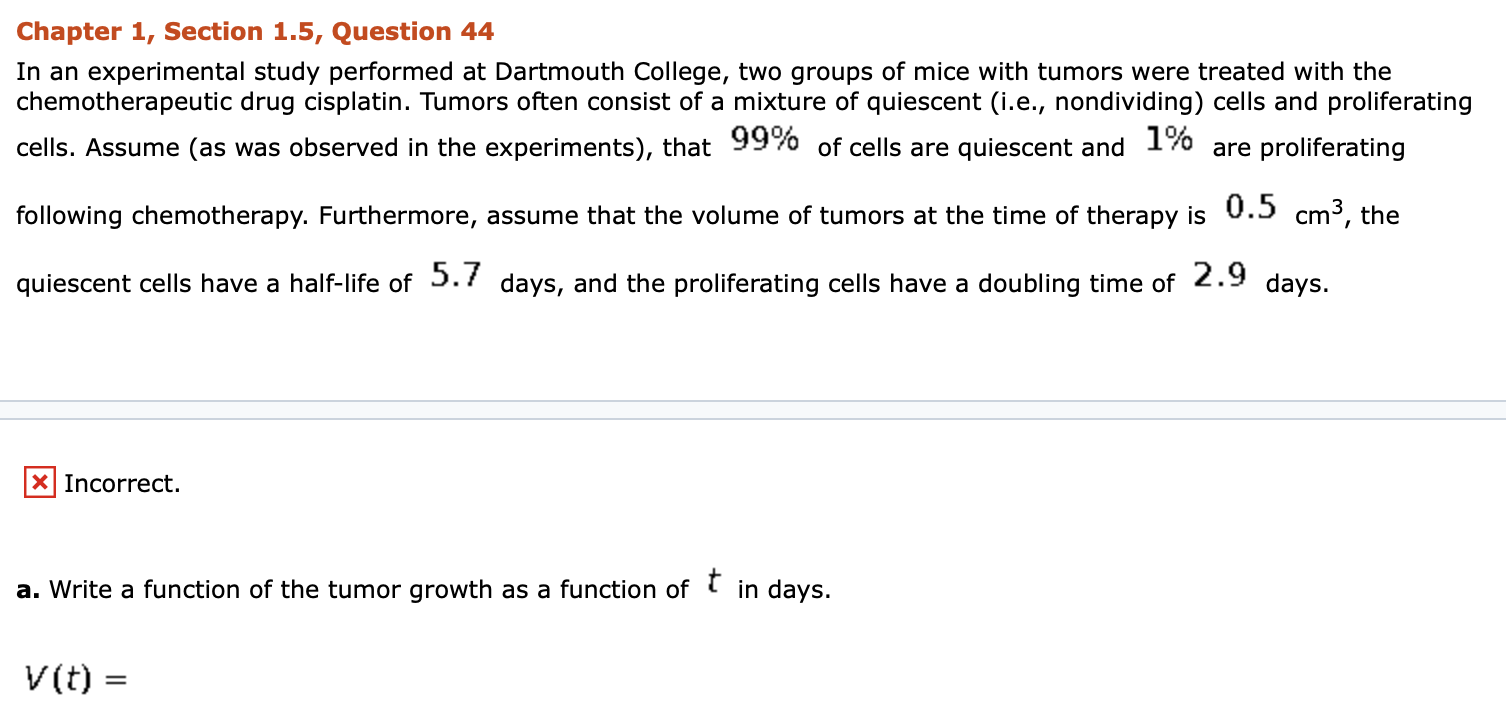 Solved Chapter 1, Section 1.5, Question 44 In an | Chegg.com