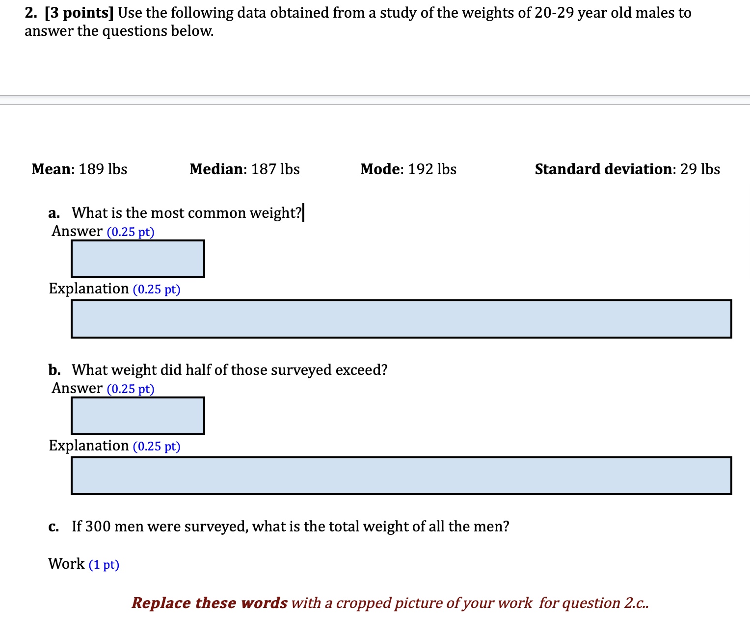 Solved 2. [3 points] Use the following data obtained from a | Chegg.com