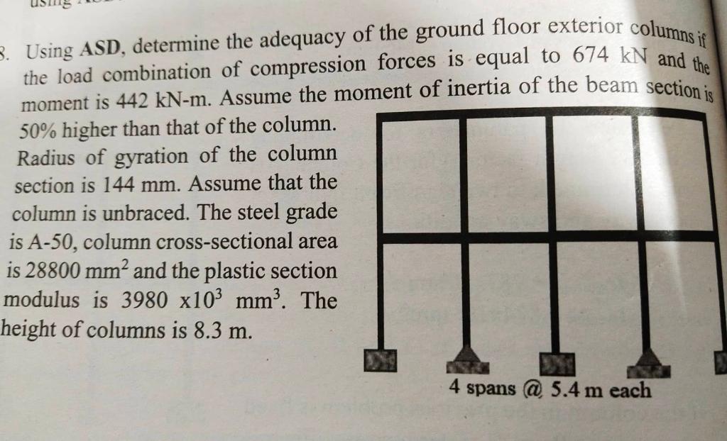 Solved 3. Using ASD, determine the adequacy of the ground | Chegg.com