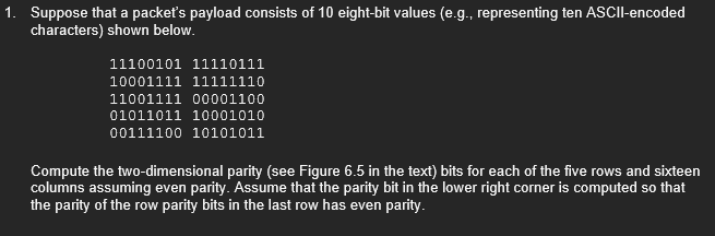 Suppose that a packet's payload consists of 10 | Chegg.com