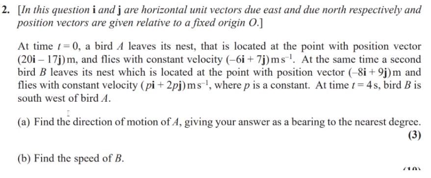Solved 2. [In this question i and j are horizontal unit | Chegg.com