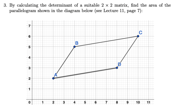 Solved 3. By calculating the determinant of a suitable 2×2 | Chegg.com