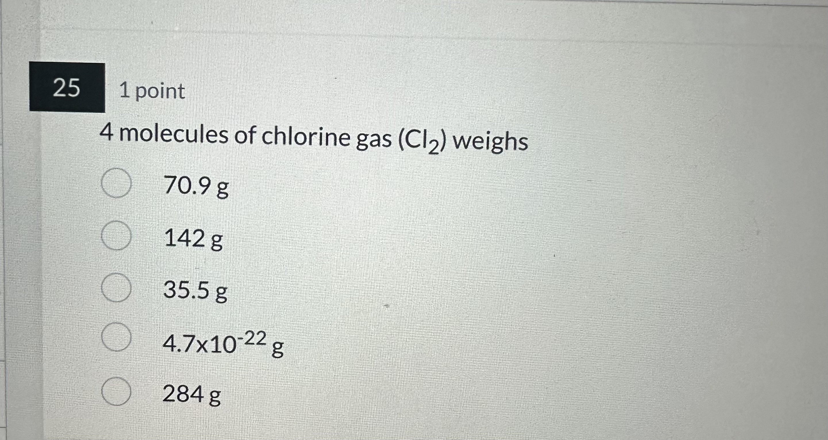 Solved 4 ﻿molecules of chlorine gas (Cl2) | Chegg.com